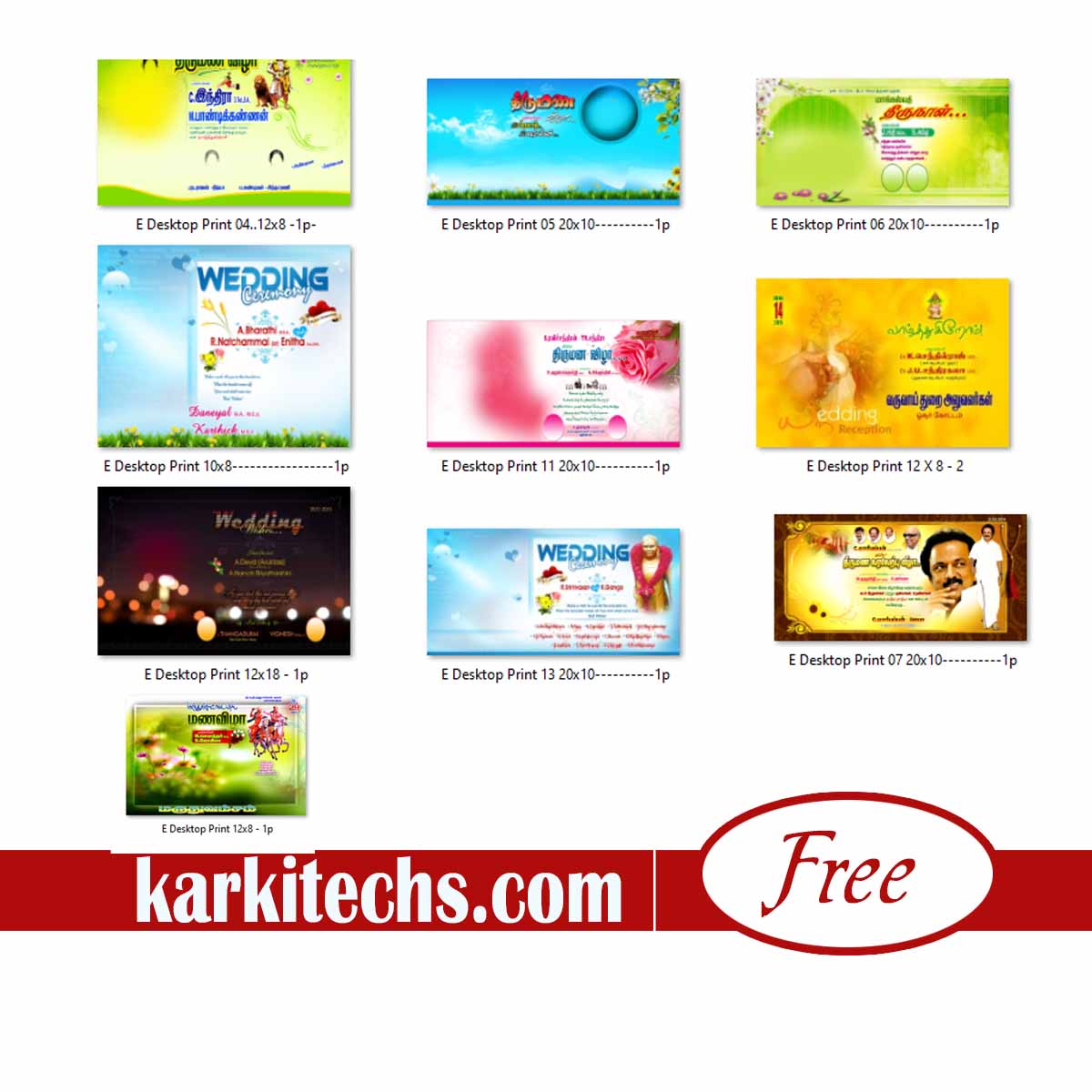 FREE WEDDING FLEX 10 – PSD FILES DOWNLOAD - Karki Techs