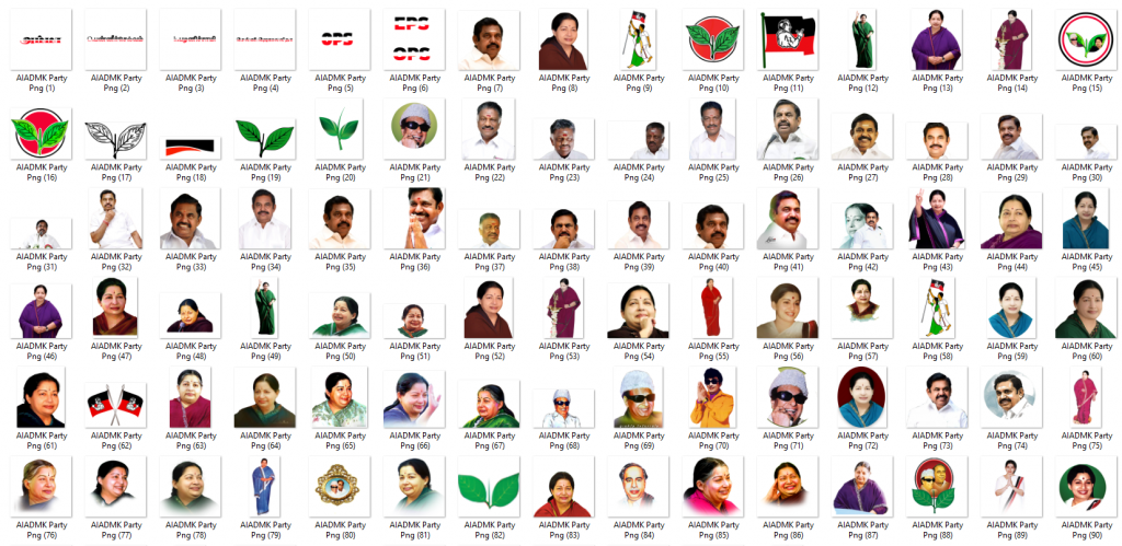 Free - AIADMK Party PNG collection - Karki Techs