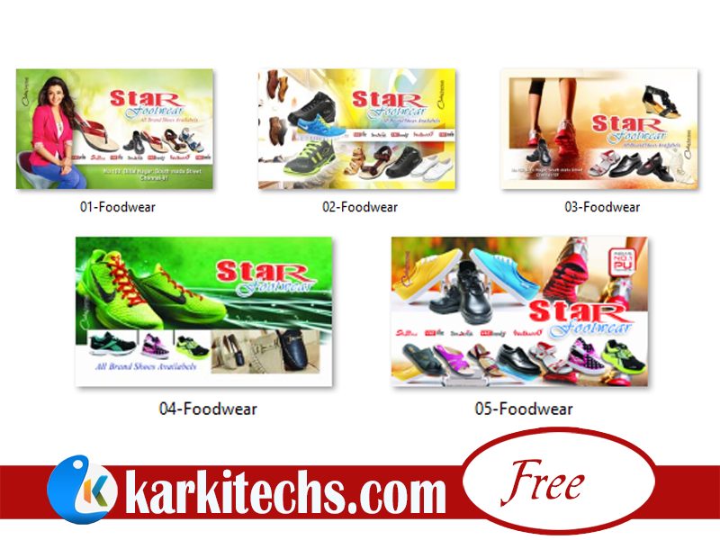 Footwear Flex Design Shop Flex PSD Free Download Karkitechs.com - Karki ...