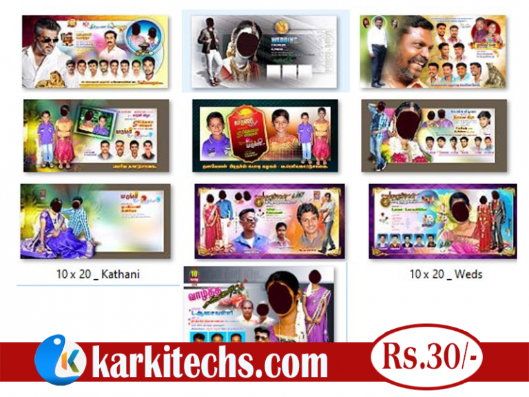 06082021-Premium Tamil Wedding Flex Design Psd - Karki Techs