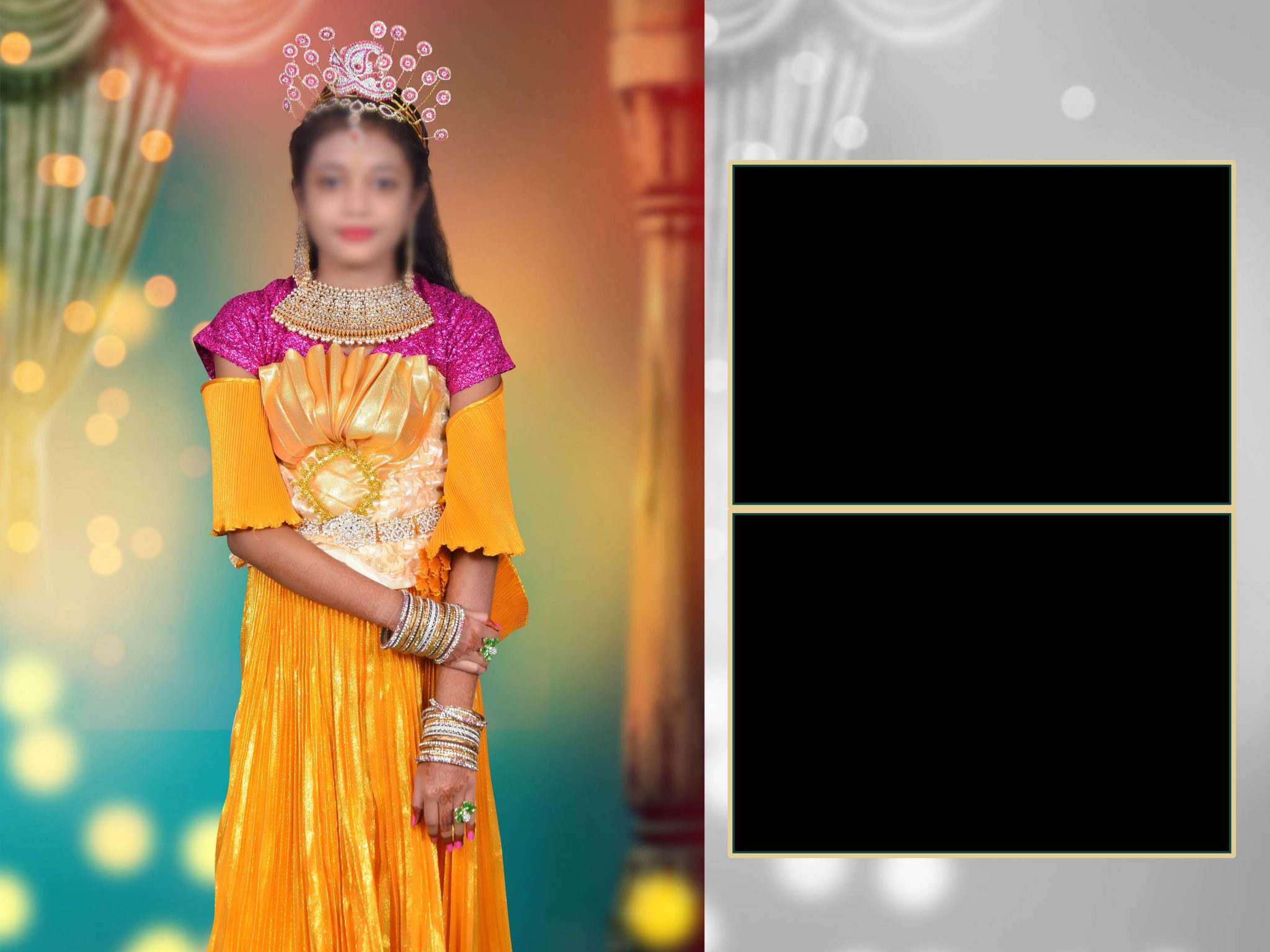 Vol-01-Premium Half Saree Function Album PSD - Karki Techs