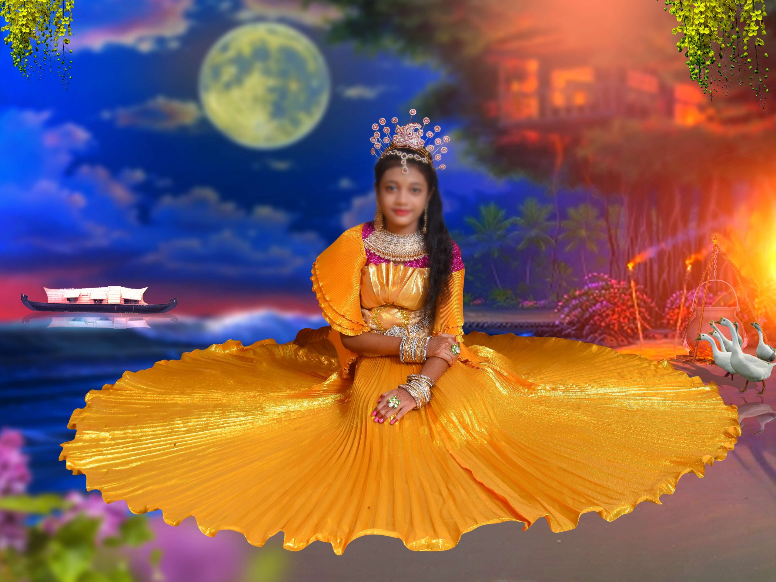 Vol-01-Premium Half Saree Function Album PSD - Karki Techs