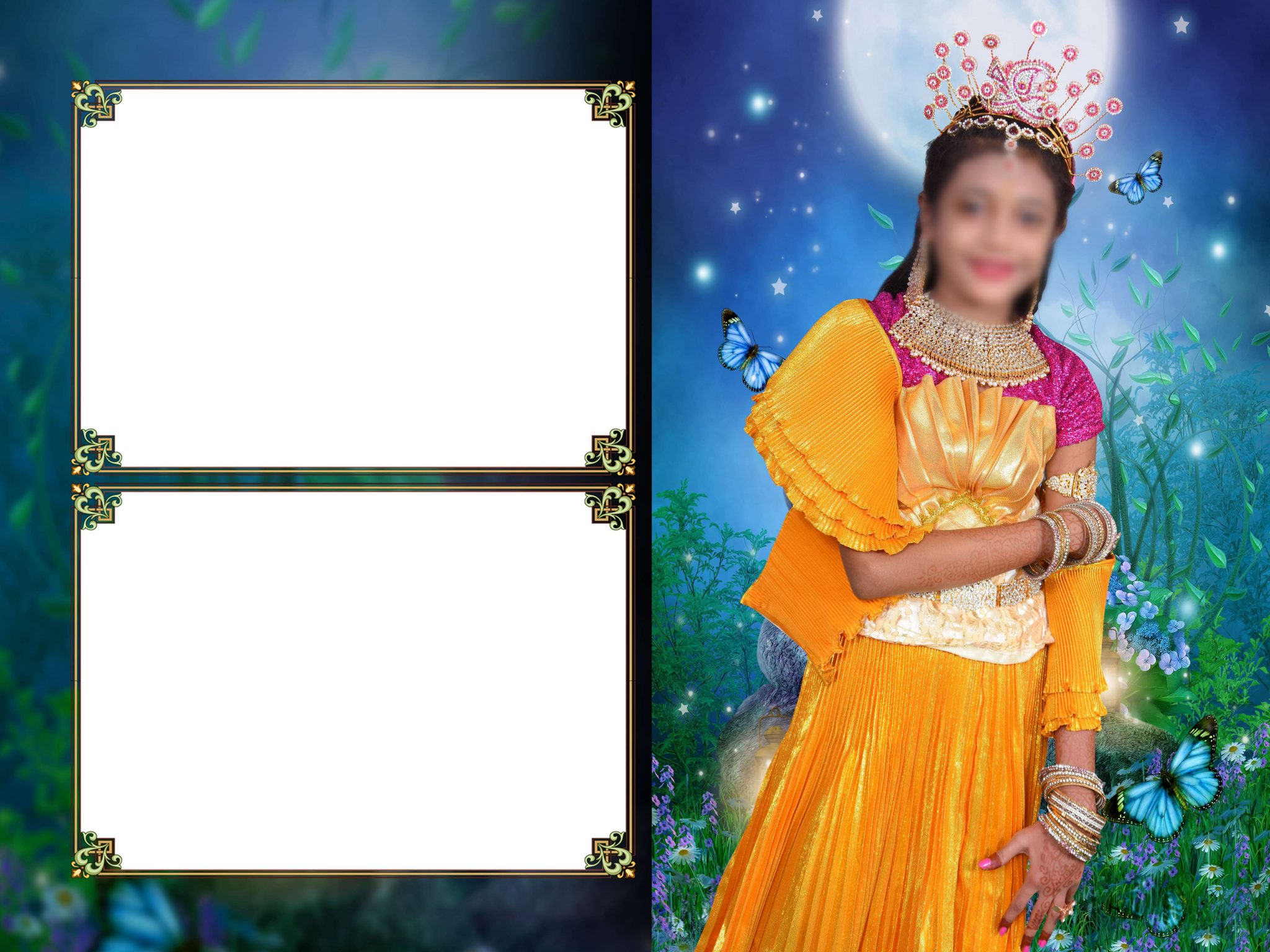 Vol-01-Premium Half Saree Function Album PSD - Karki Techs