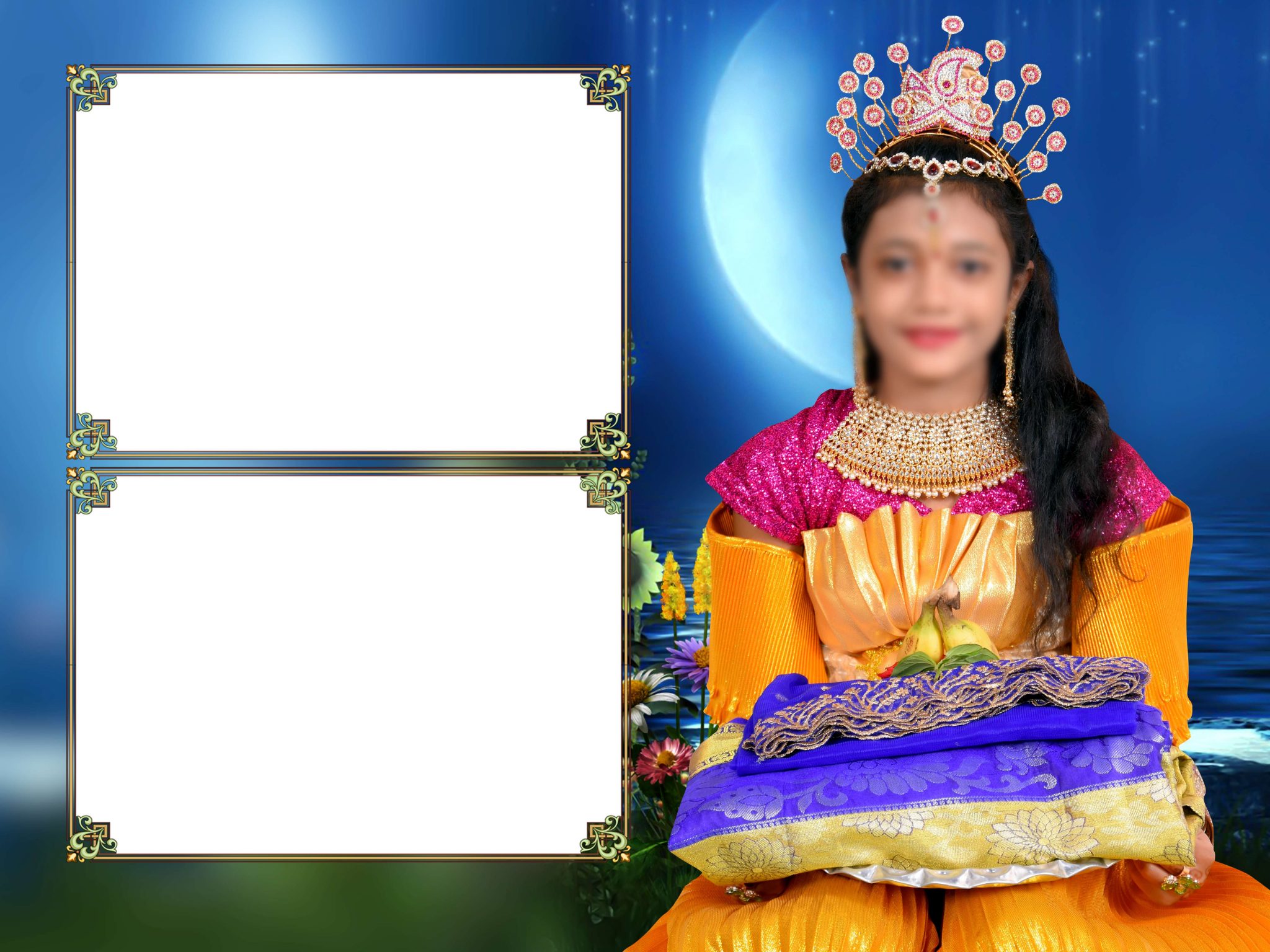 Vol-01-Premium Half Saree Function Album PSD - Karki Techs