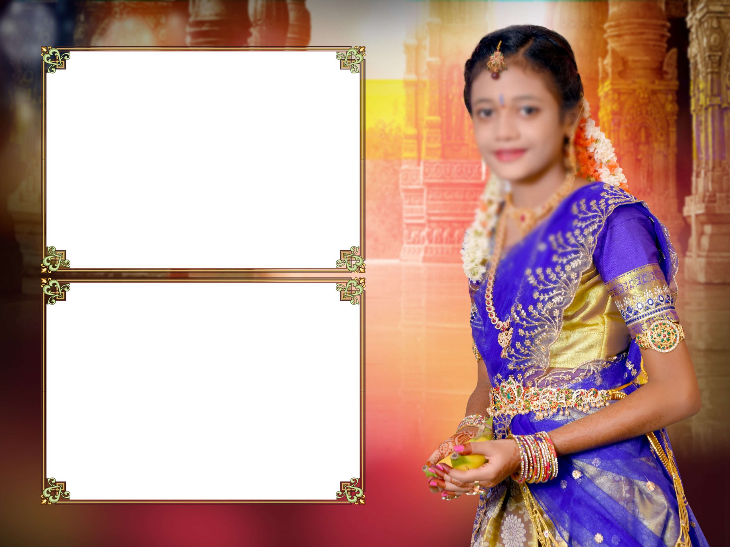 Vol-01-Premium Half Saree Function Album PSD - Karki Techs