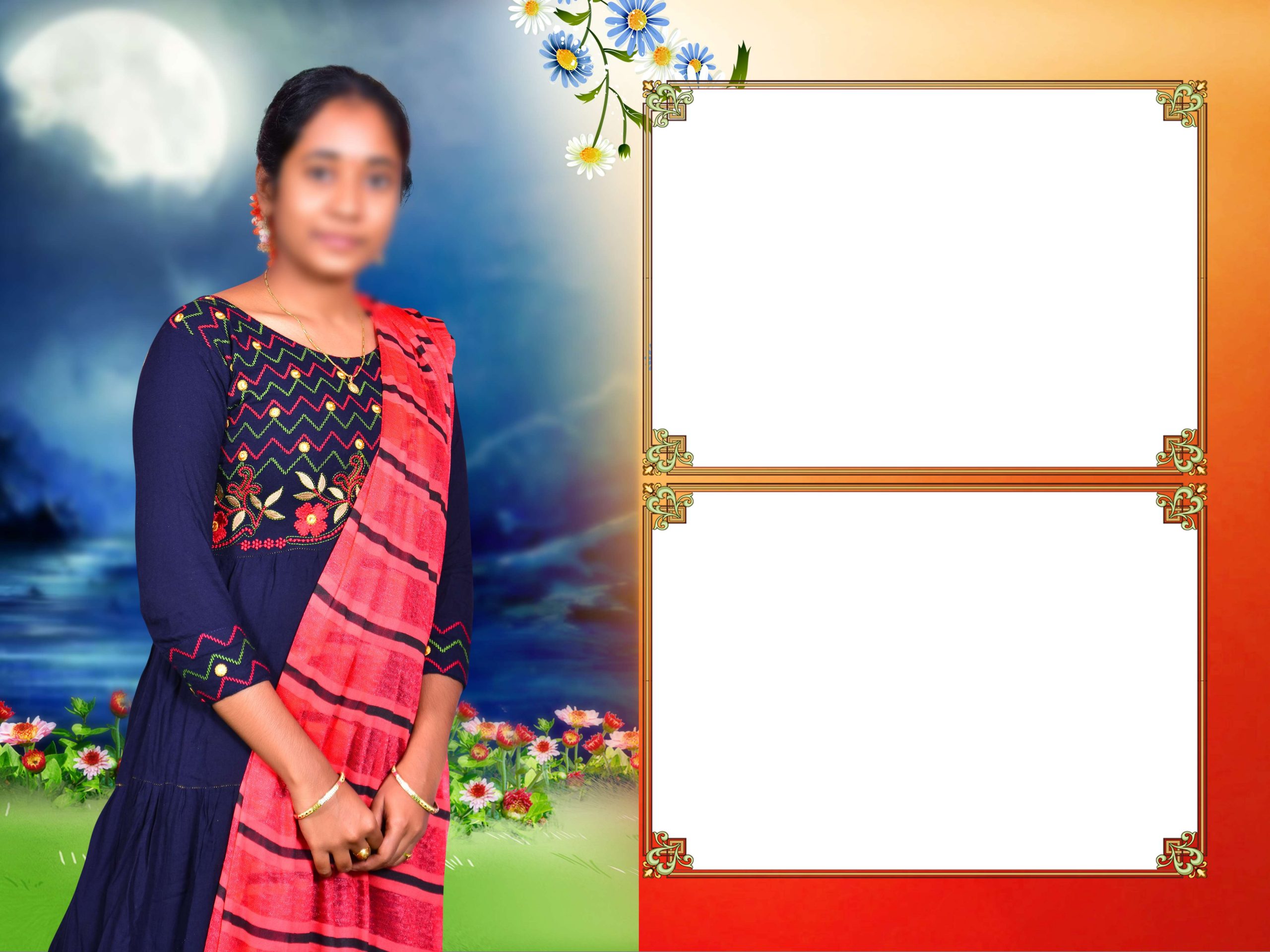 Vol-01-Premium Half Saree Function Album PSD - Karki Techs