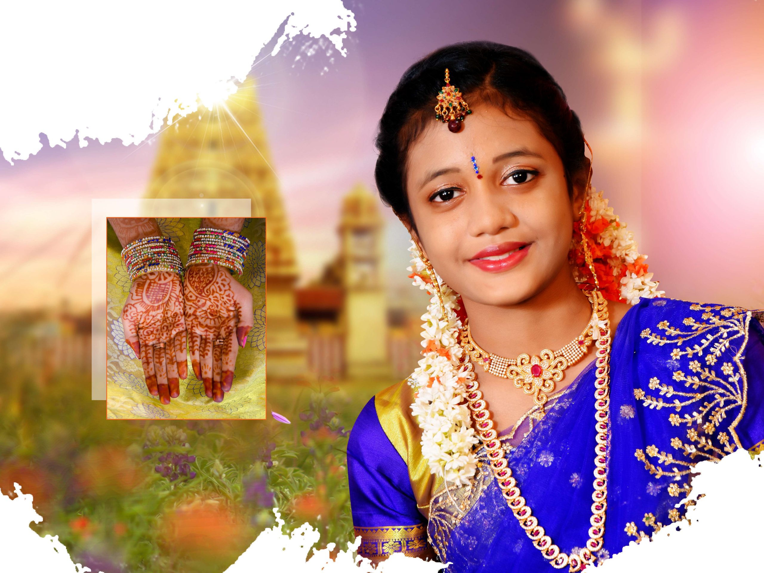 Vol-01-Premium Half Saree Function Album PSD - Karki Techs