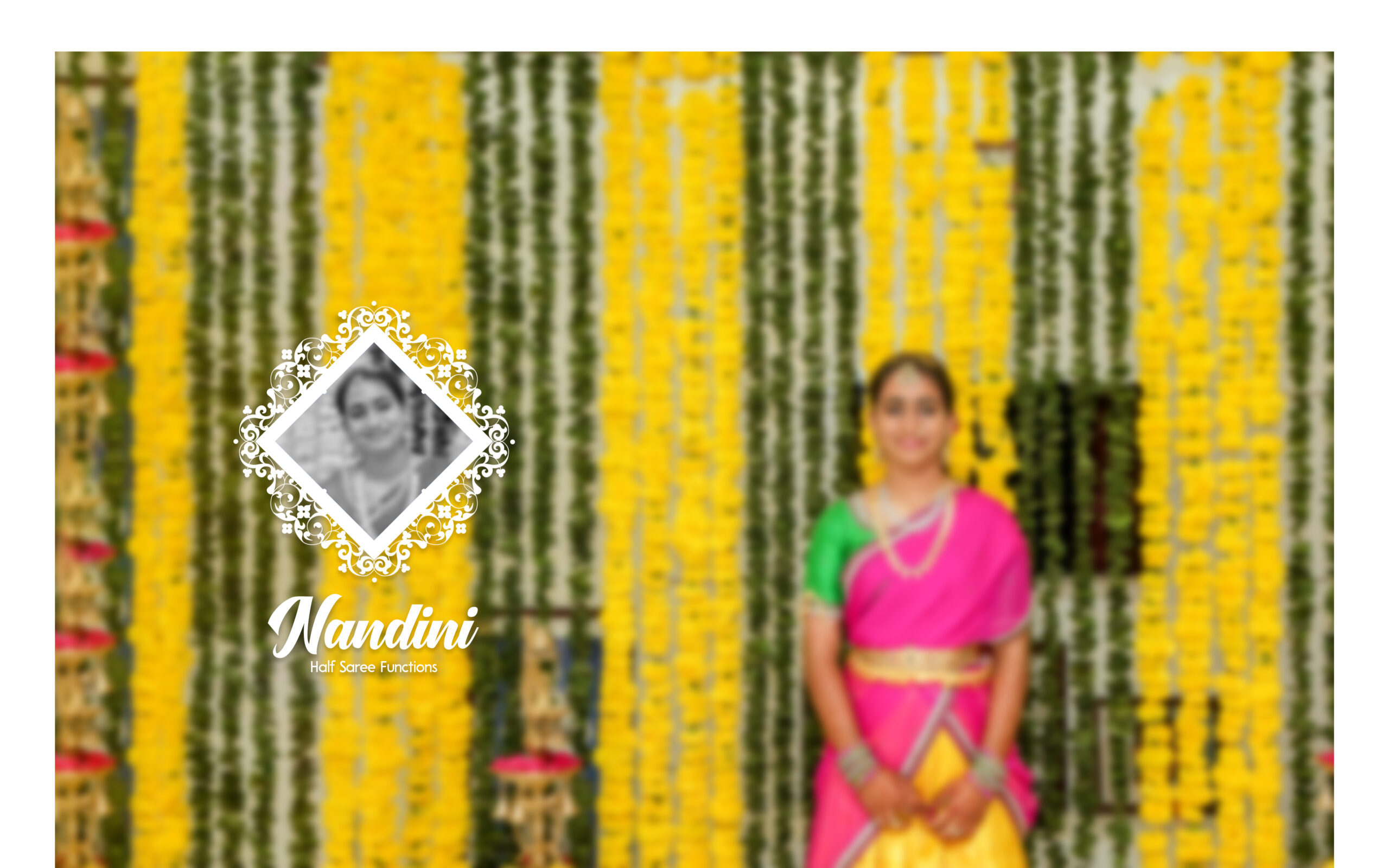 #3-Half Saree Album PSD template - Karki Techs