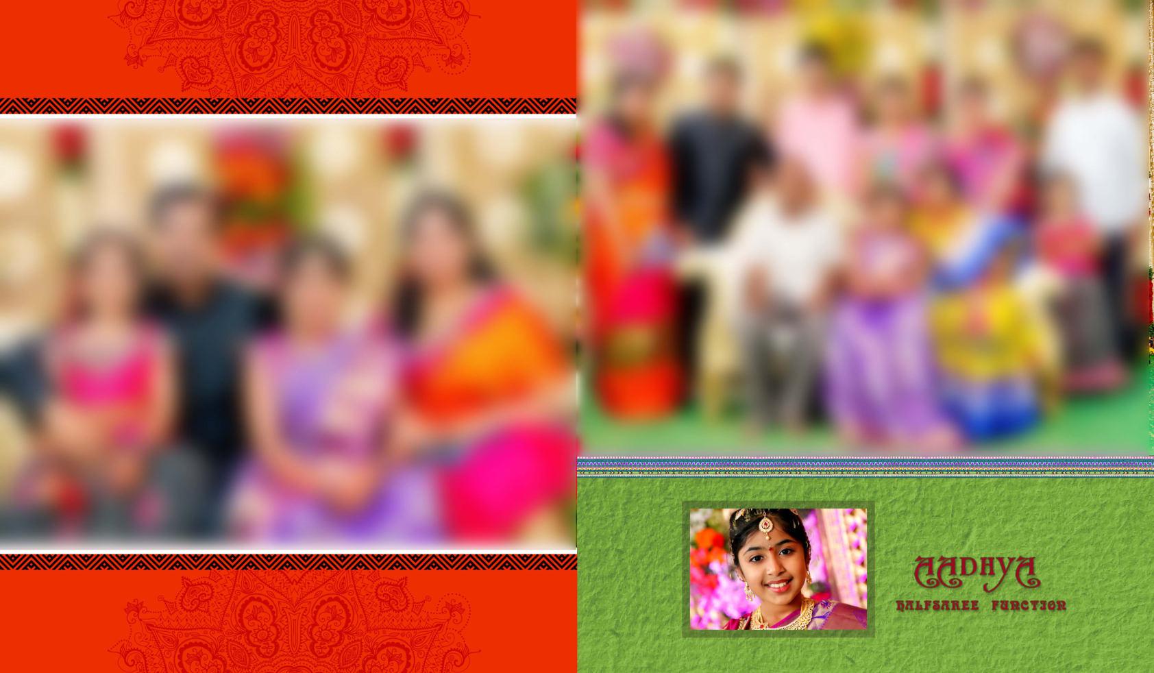 28 -Half Saree Album PSD template - Karki Techs