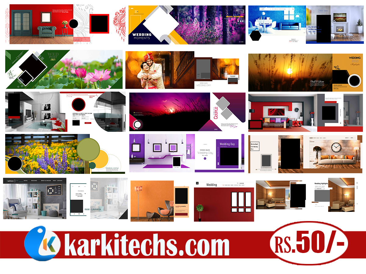 #12 – LATEST PREMIUM WEDDING ALBUM SHEETS - Karki Techs