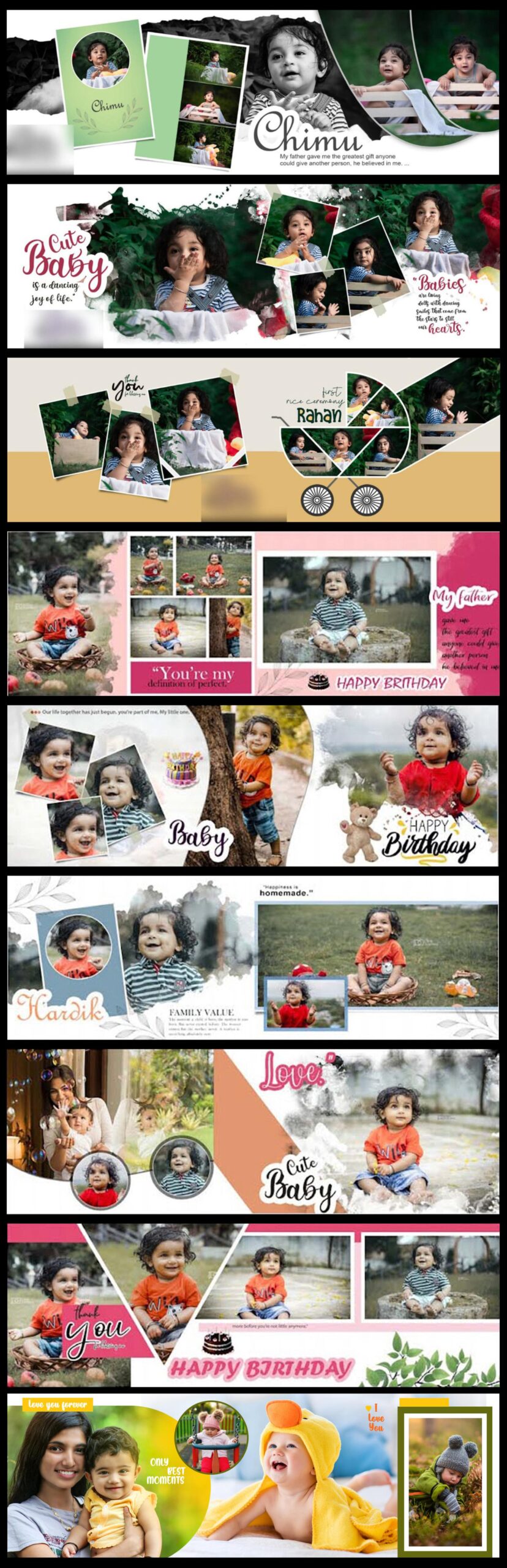 #2 – NEW BABY TEMLATES PSD - Karki Techs