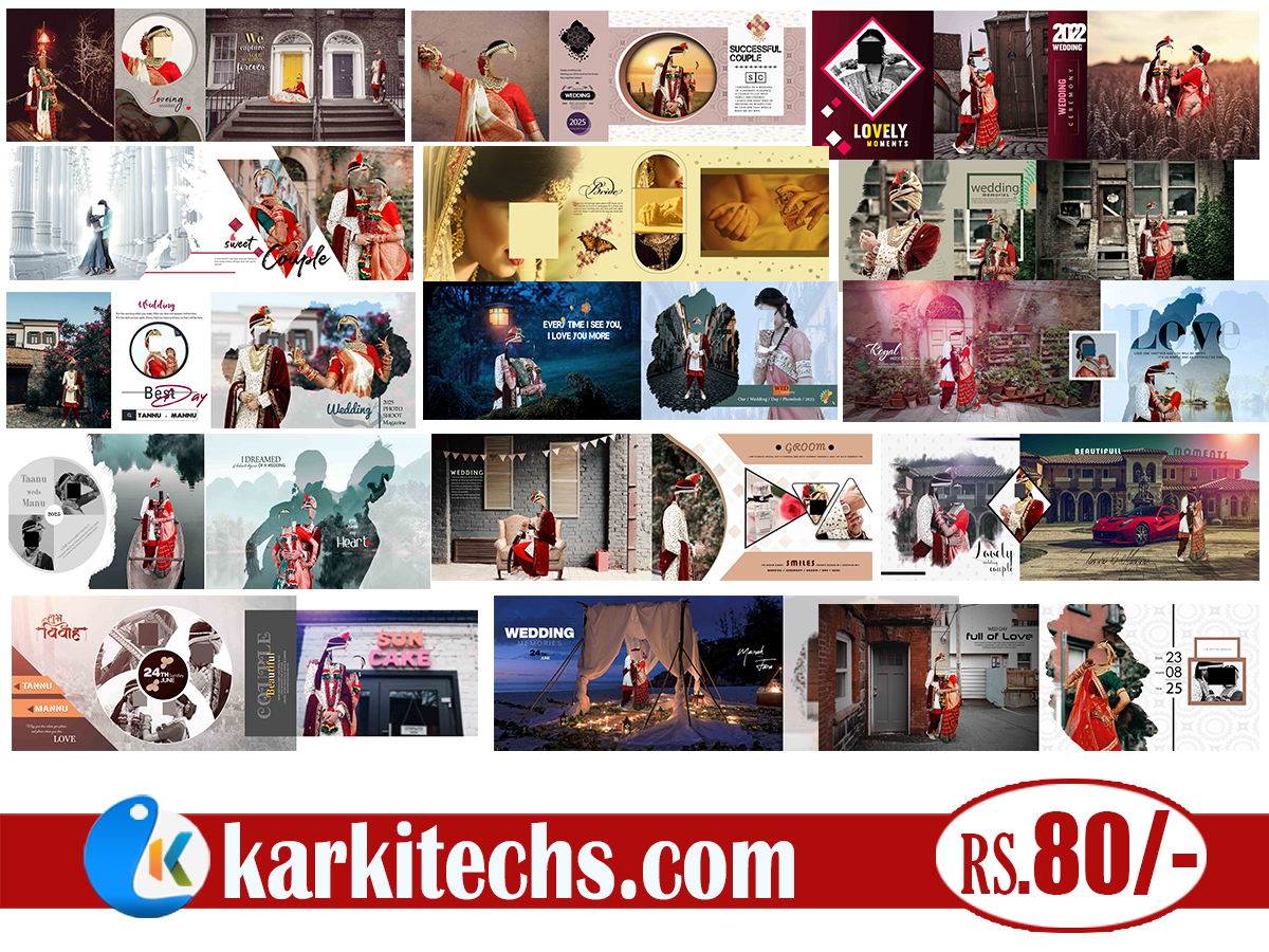 editable psd for weddings Archives - Karki Techs
