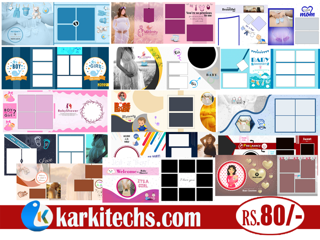 SEN DESIGN PSD – MATERNITY ALBUM PSD – #1 - Karki Techs