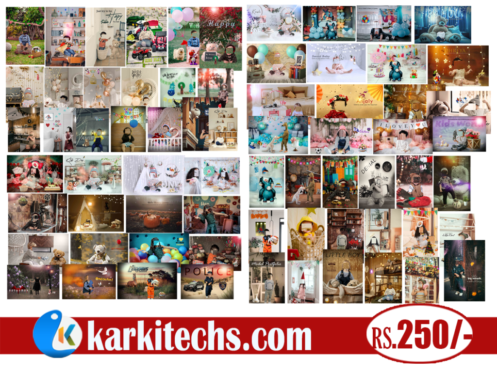 SEN - DESIGN PSD - KIDS ALBUM PSD COMBO PACK - Karki Techs