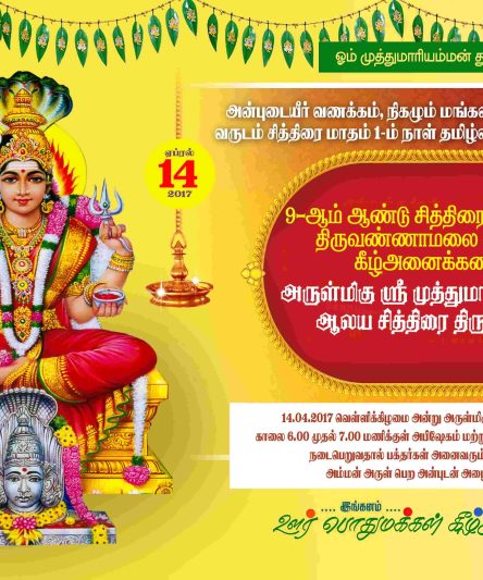Customizable Photoshop Design File for temple event (Thiru Vizha)