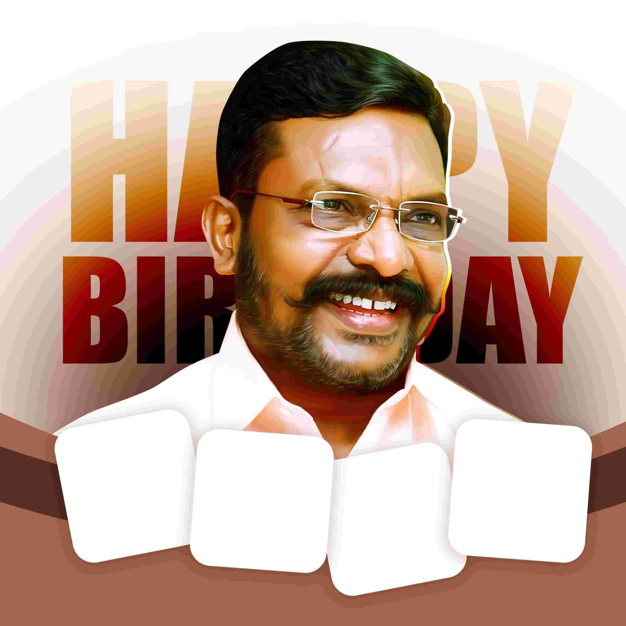 Thirumavalavan Birthday Flex Banner Designs – August 17 Special