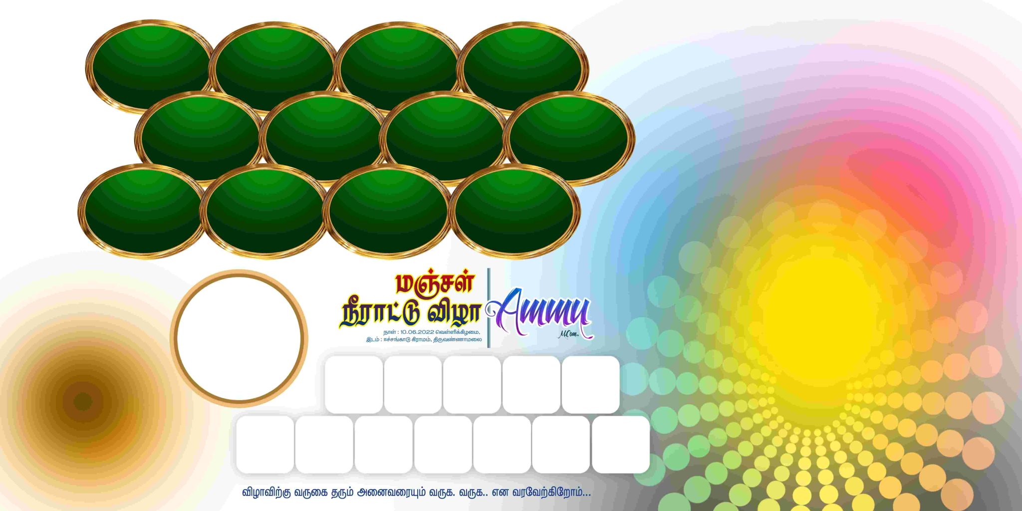 Creative Tamil Wedding Flex PSD Pack - Karki Techs