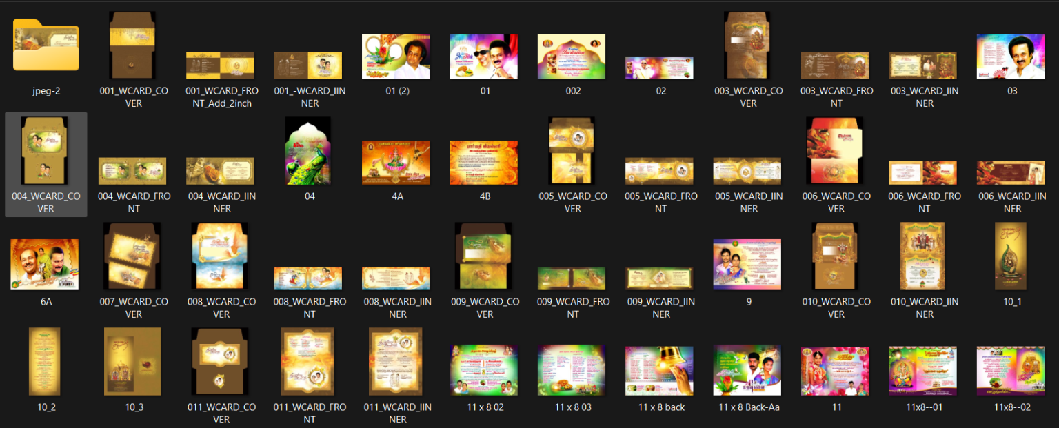 Multi Colour Invitation Collection – Vibrant & Elegant Designs - Karki ...