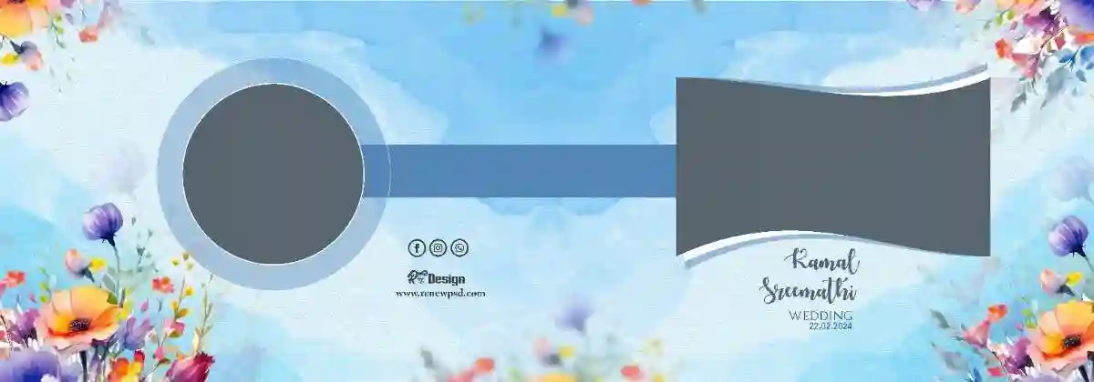 Wedding Album Cover Designs PSD Collection – 14x40 Size