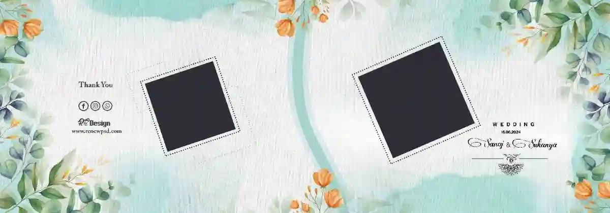 Wedding Album Cover Designs PSD Collection – 14x40 Size