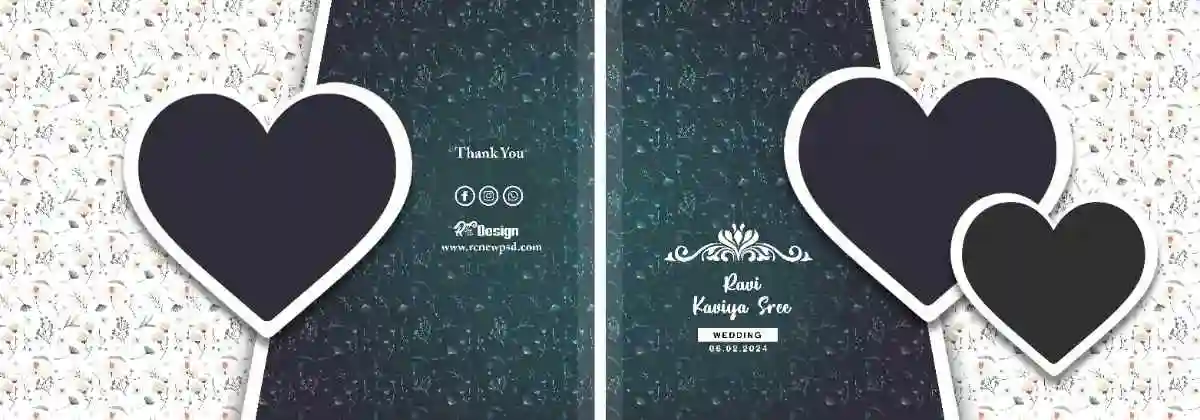 Wedding Album Cover Designs PSD Collection – 14x40 Size