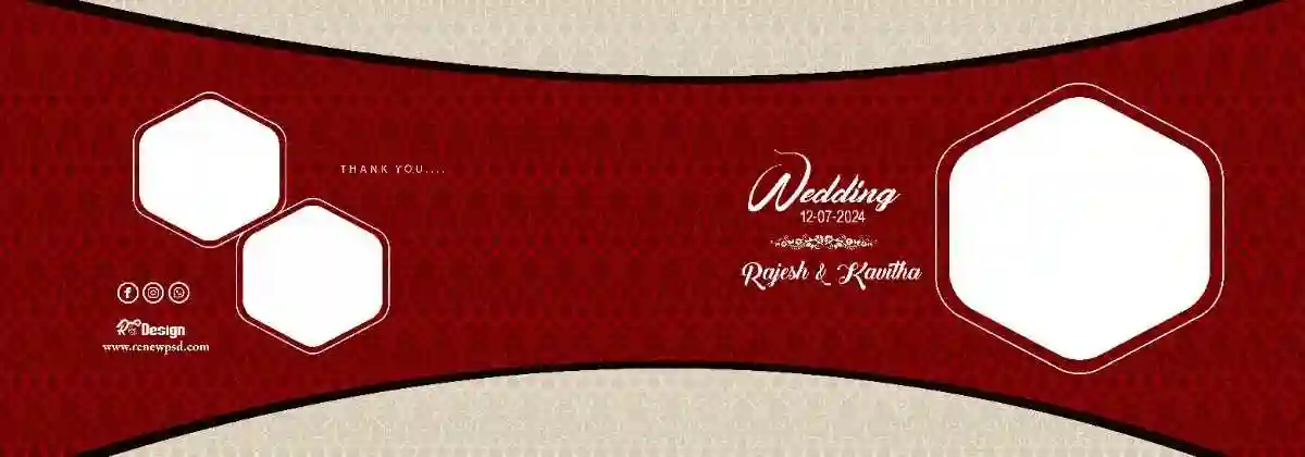 Wedding Album Cover Designs PSD Collection – 14x40 Size