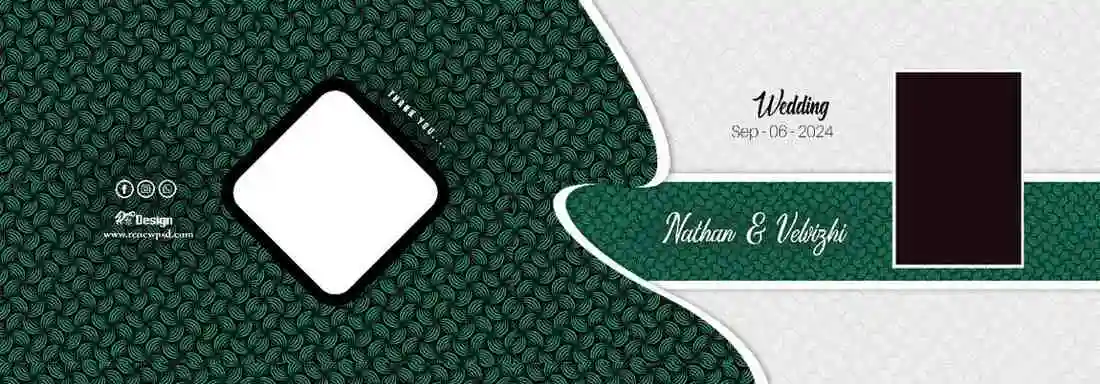 Wedding Album Cover Designs PSD Collection – 14x40 Size