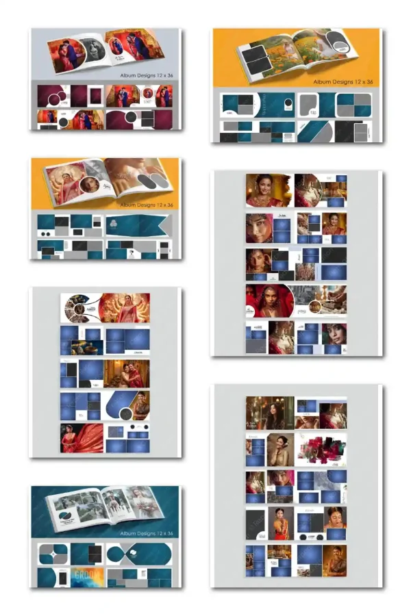 Mega Wedding Album Design PSD Collection – Part 2 (12x36) - Karki Techs
