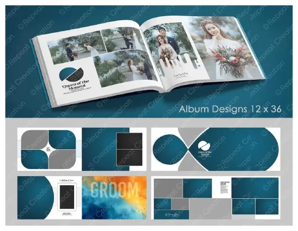 Mega Wedding Album Design PSD Collection – Part 2 (12x36) - Karki Techs