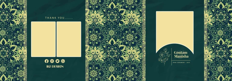 Premium Creative Wedding Album Cover Collection – 14x40