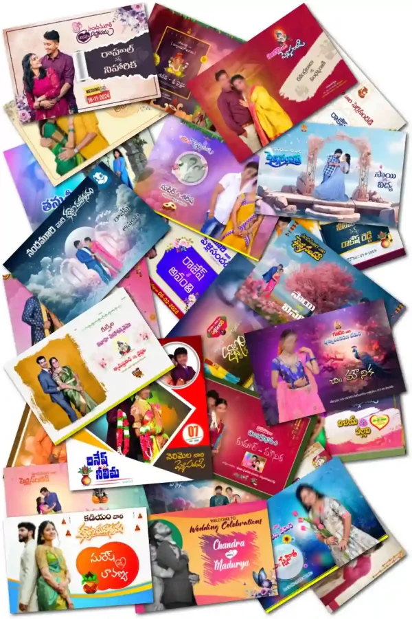 Telugu Wedding & Puberty Flex Design Collection