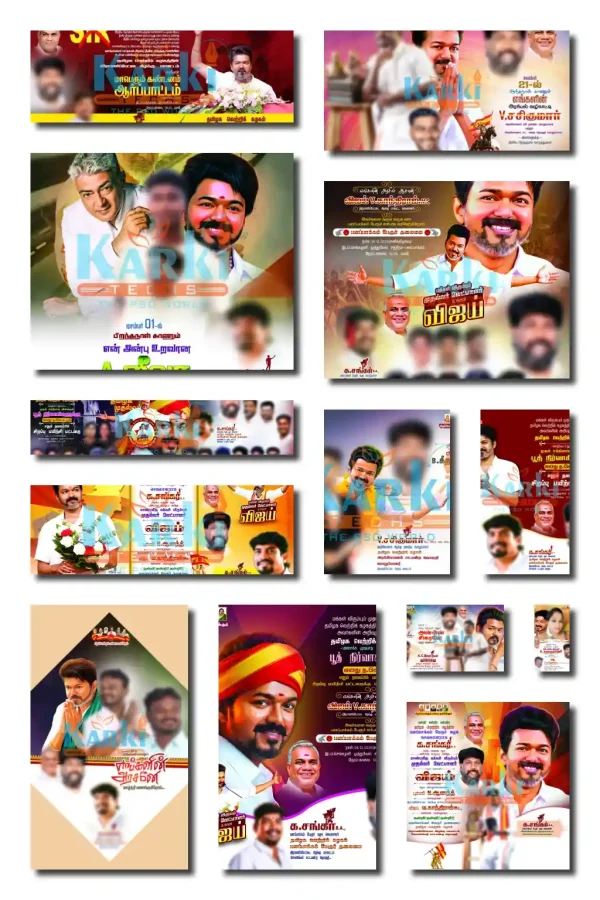 TVK Flex Banner Design PSD Collection – December 2025